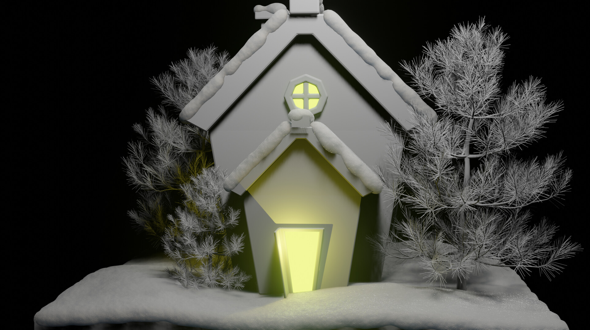Snow House 3D Model by Rajesh Sharma