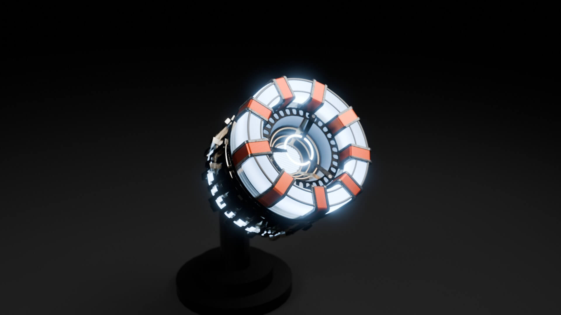 Tony Stark Heart Iron Man Arc Reactor - 3D Model by Rajesh Sharma