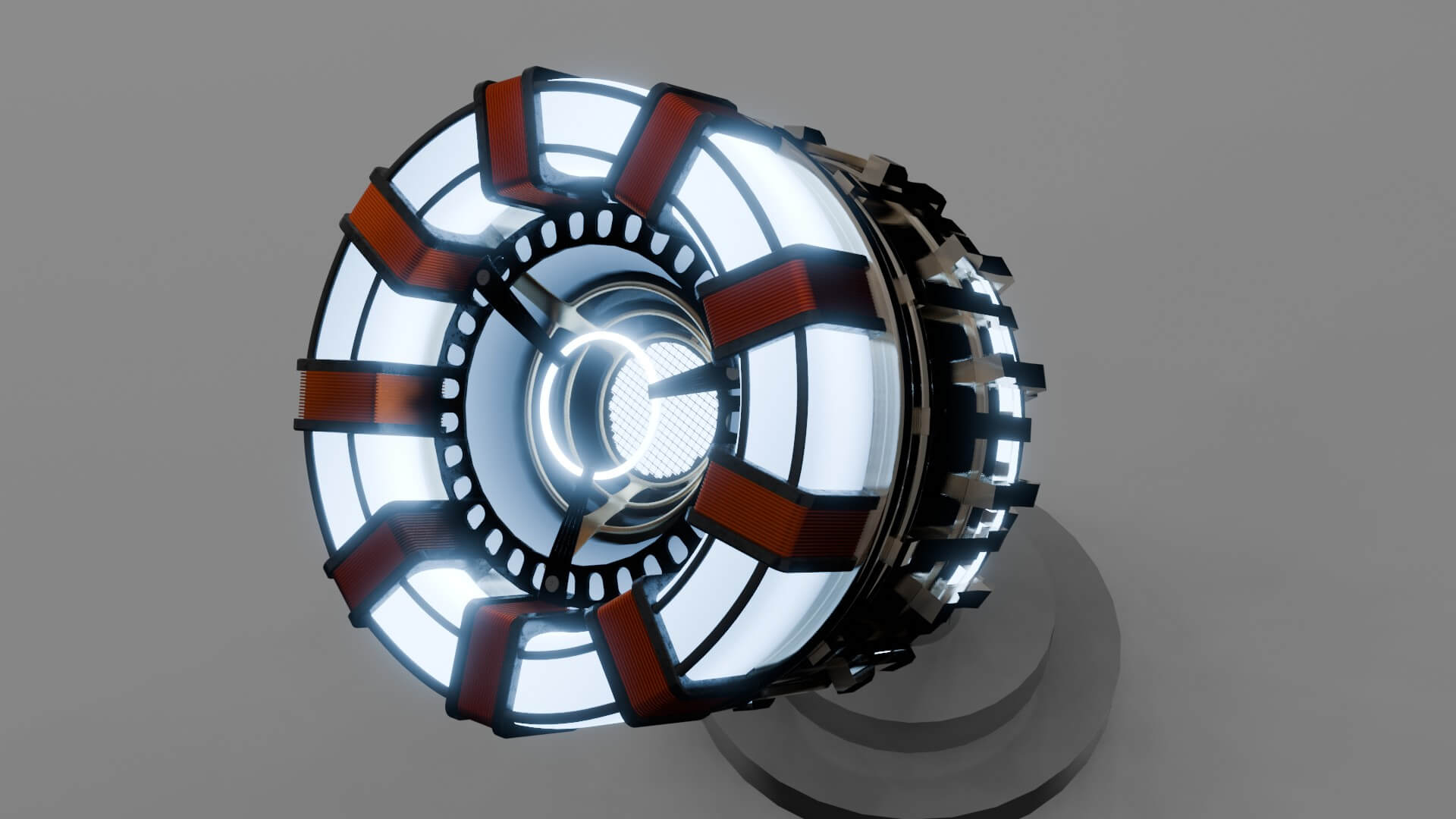Tony Stark Heart Iron Man Arc Reactor - 3D Model by Rajesh Sharma