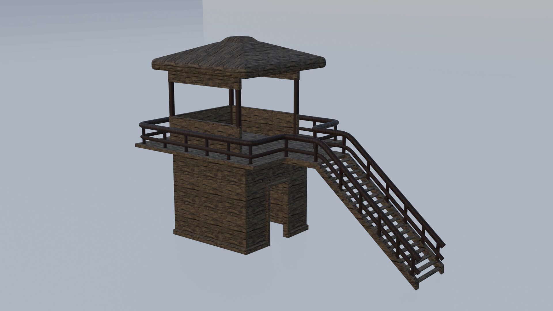 Watchtower Guard Tower Low Poly 3D Model Low Poly 3D Model by Rajesh Sharma