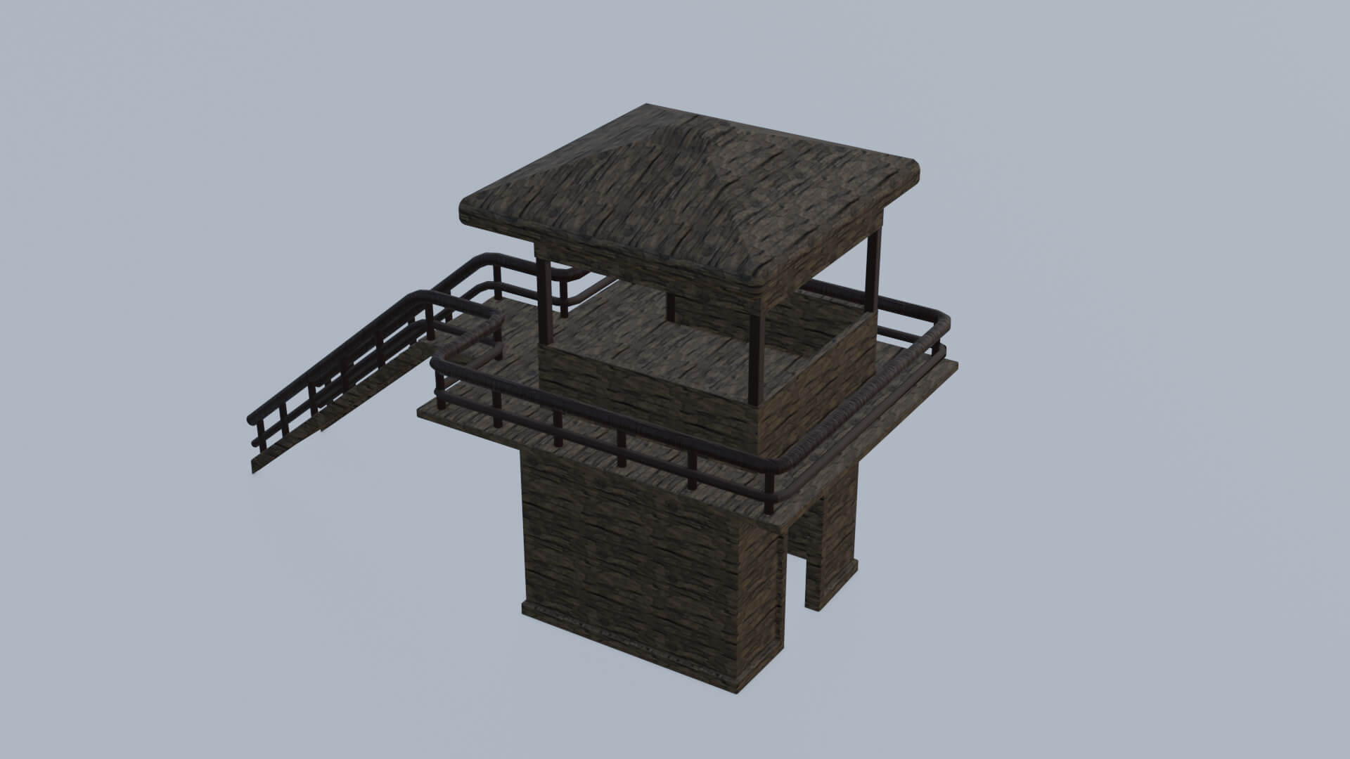 Watchtower Guard Tower Low Poly 3D Model Low Poly 3D Model by Rajesh Sharma