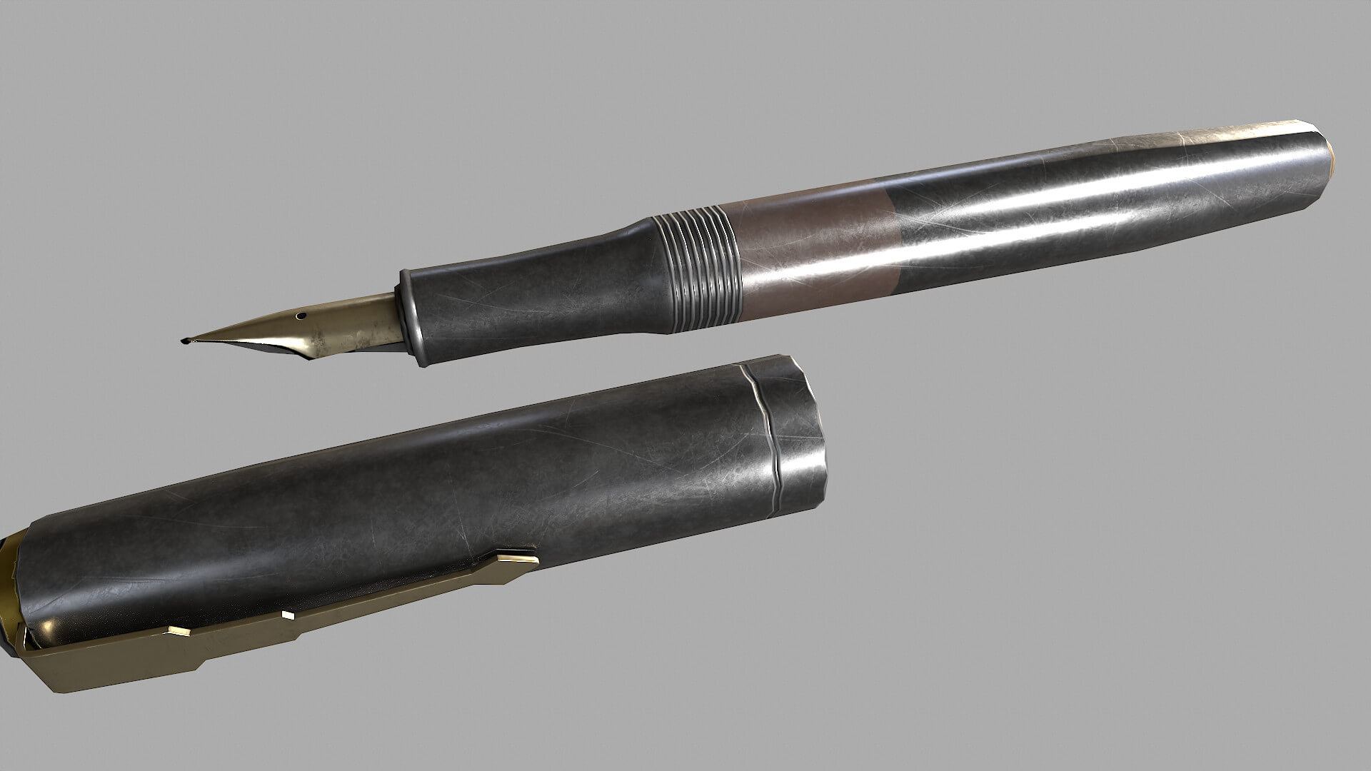 Fountain Pen - 3D Model by Rajiv singha