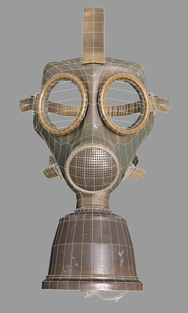 Gas Mask - 3D Model by Rajiv singha