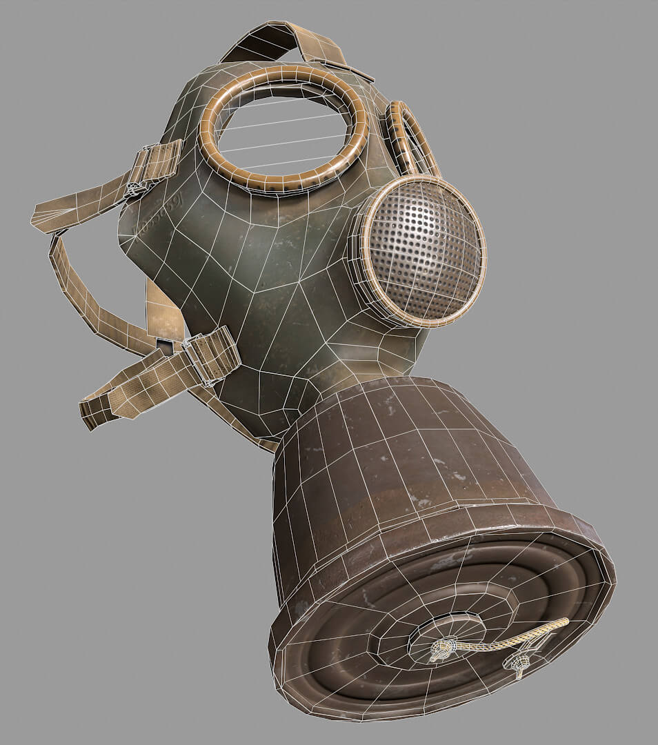 Gas Mask - 3D Model by Rajiv singha