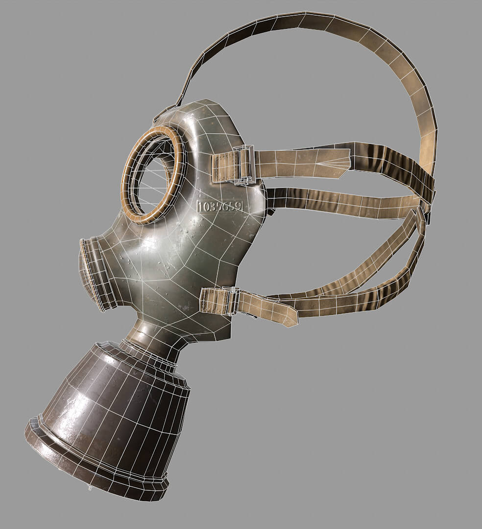 Gas Mask - 3D Model by Rajiv singha