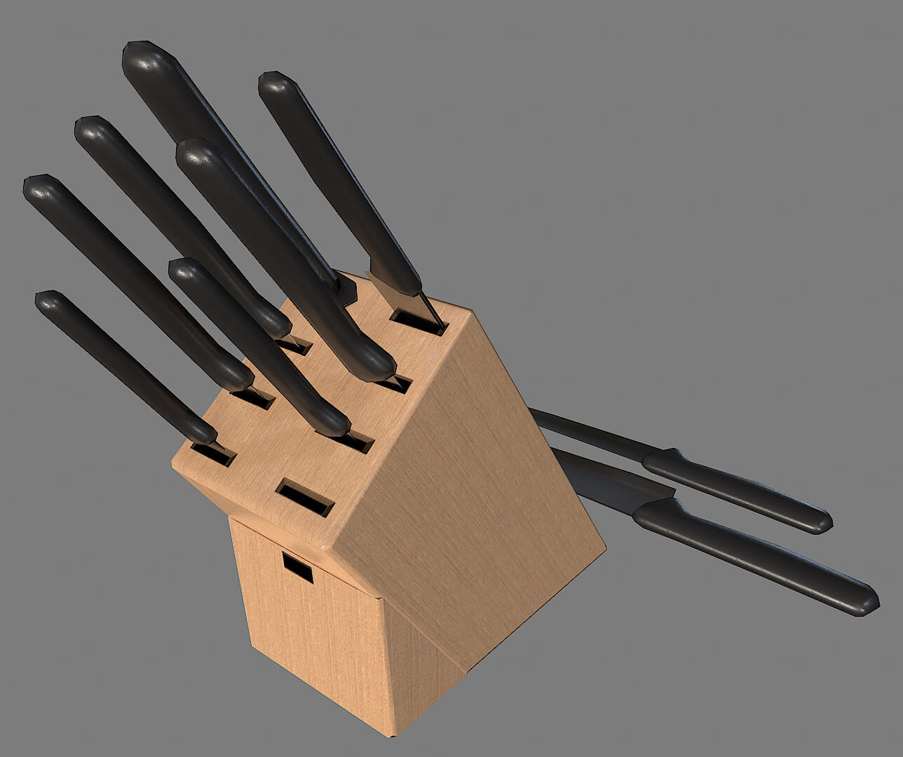 Knife Set - 3D Model by Rajiv singha