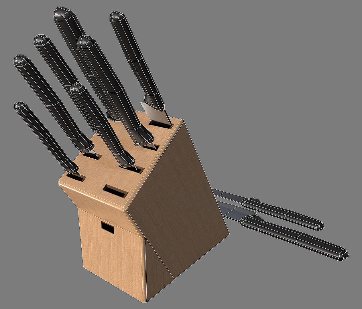 Knife Set - 3D Model by Rajiv singha