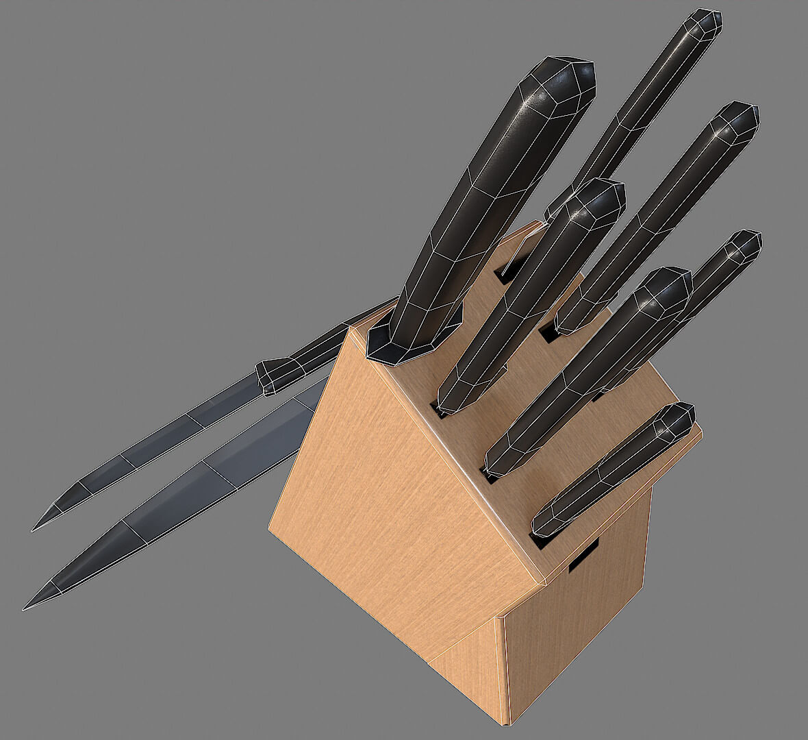 Knife Set - 3D Model by Rajiv singha