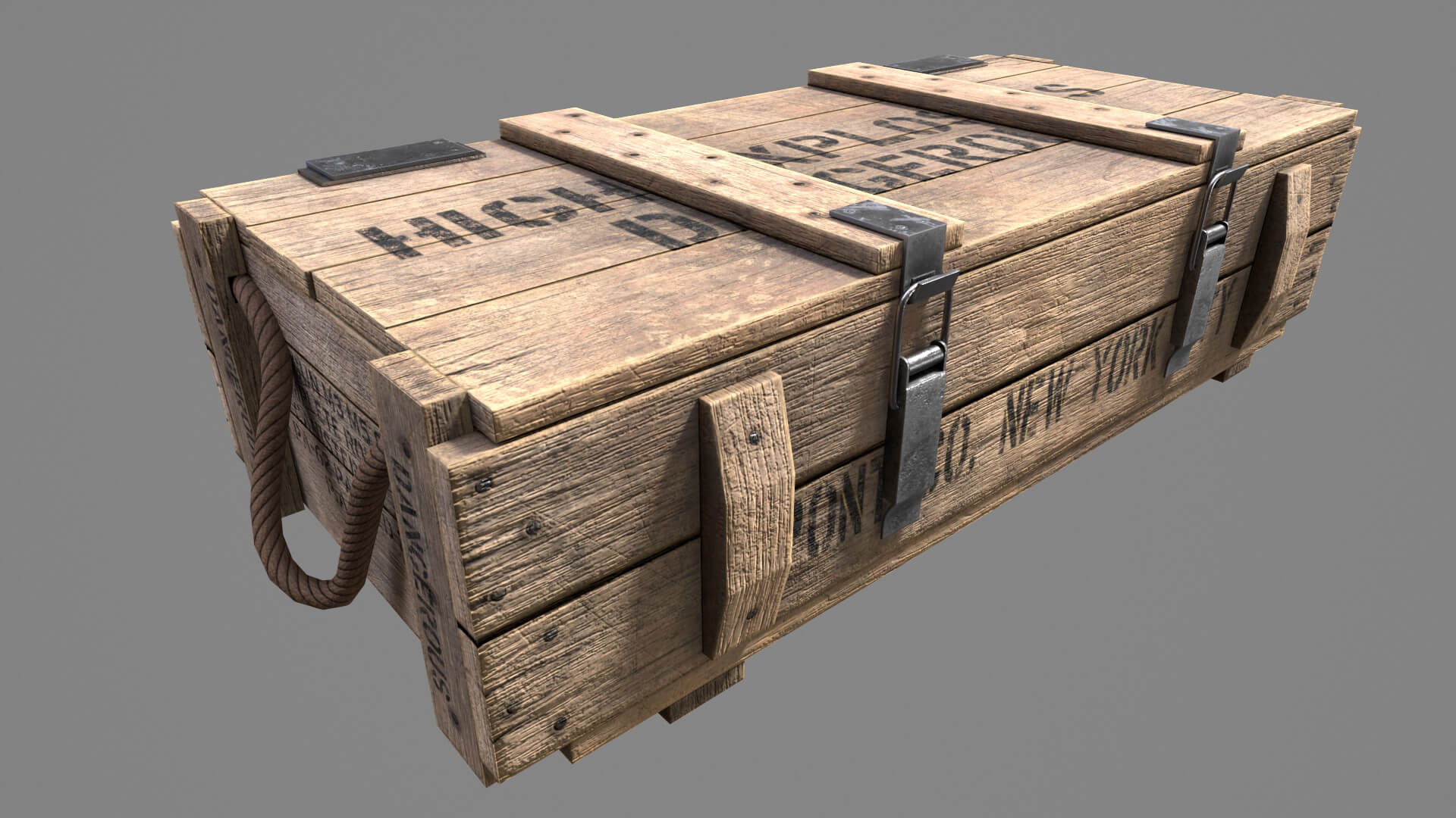 Wooden Ammunition Box