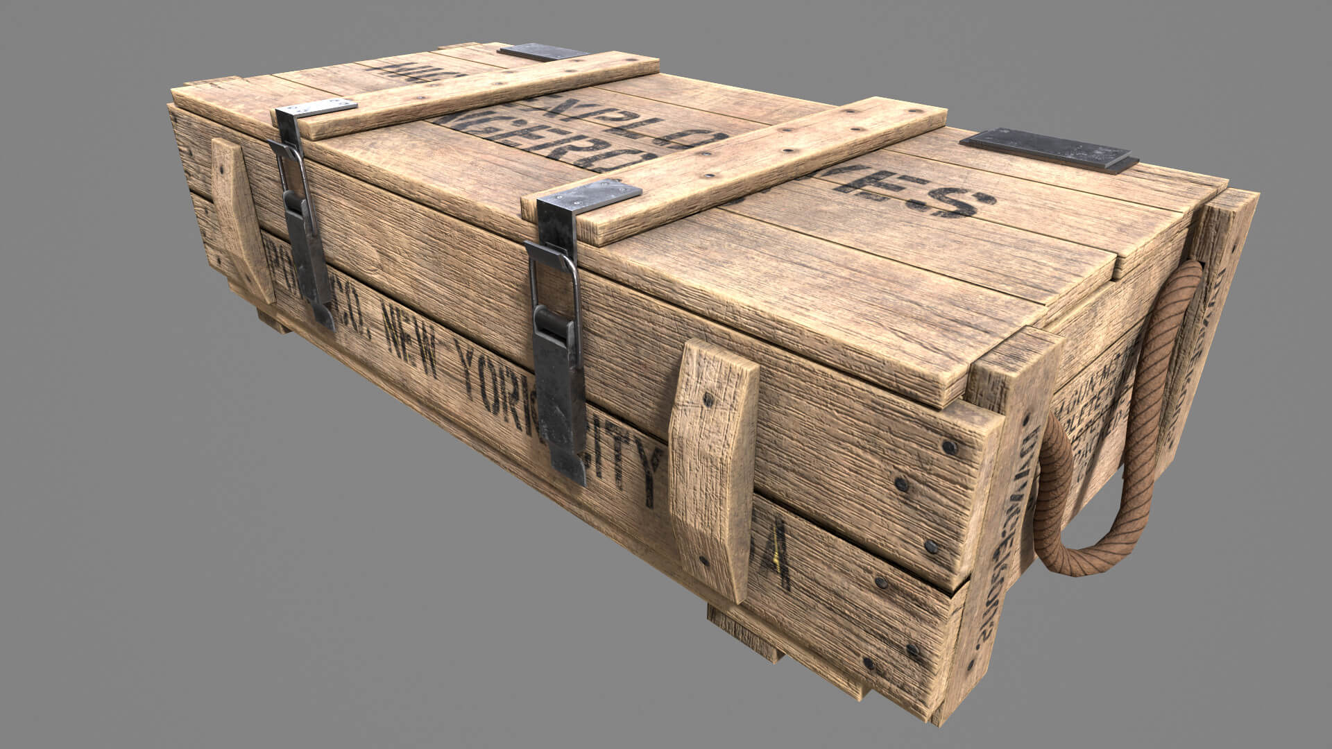 Wood Ammo Box - 3D Model by Rajiv singha