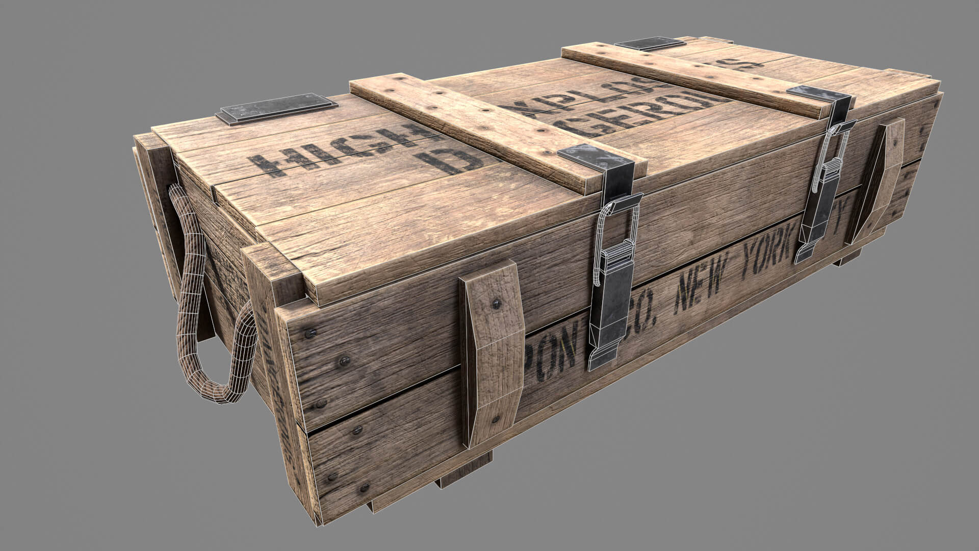 Wood Ammo Box - 3D Model by Rajiv singha
