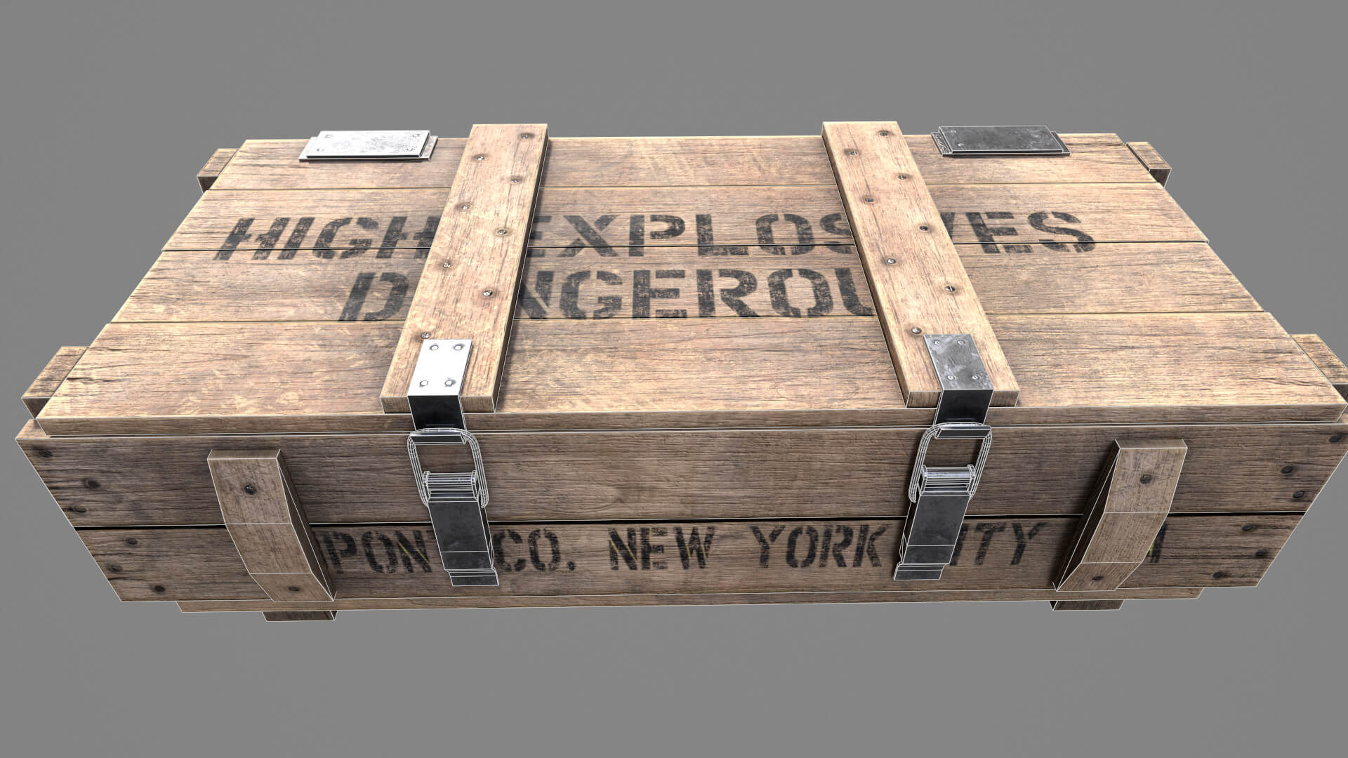 Wood Ammo Box - 3D Model by Rajiv singha