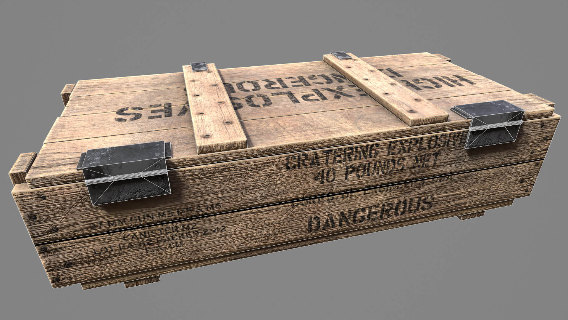 Wood Ammo Box - 3D Model by Rajiv singha