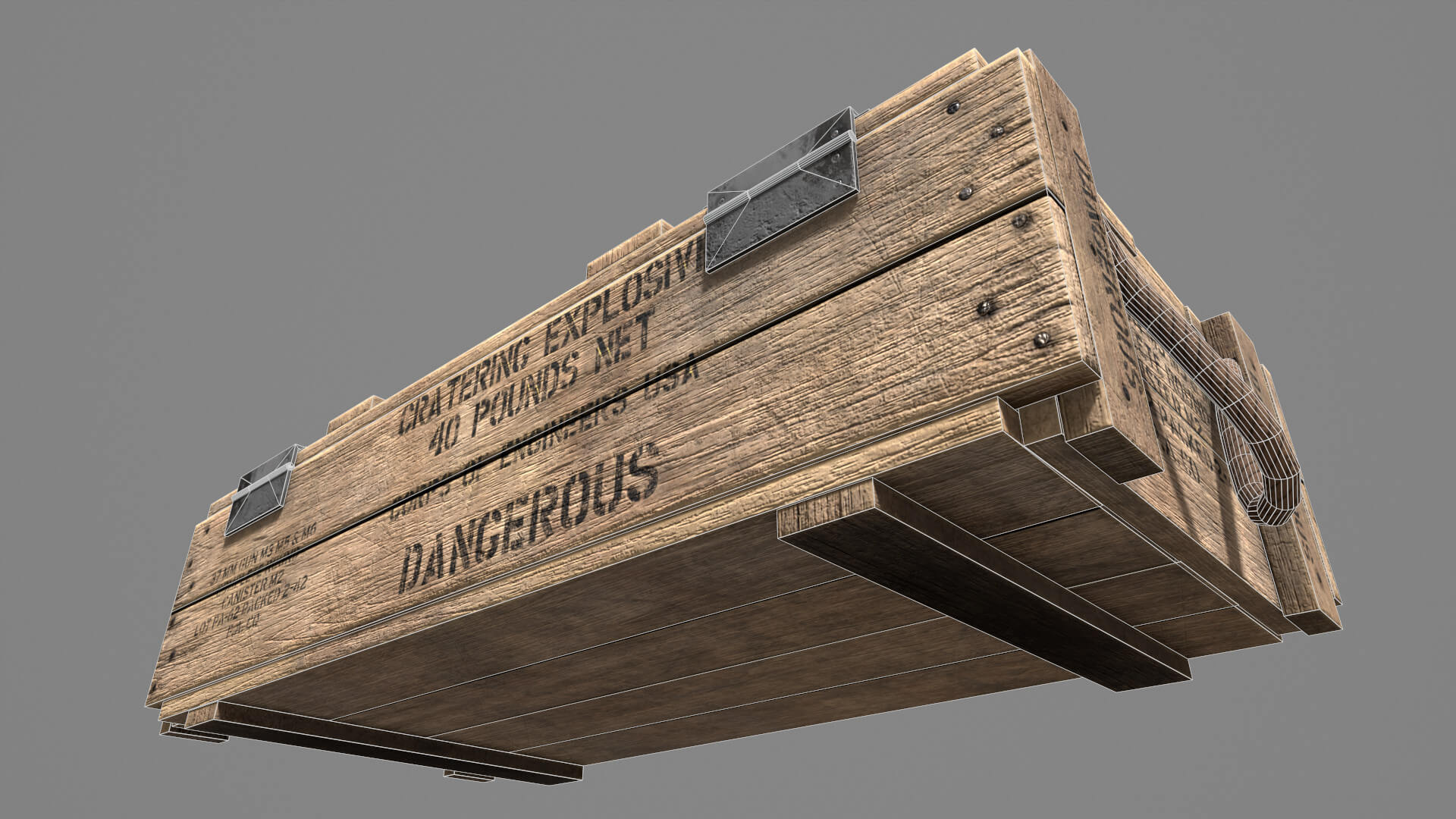Wood Ammo Box - 3D Model by Rajiv singha