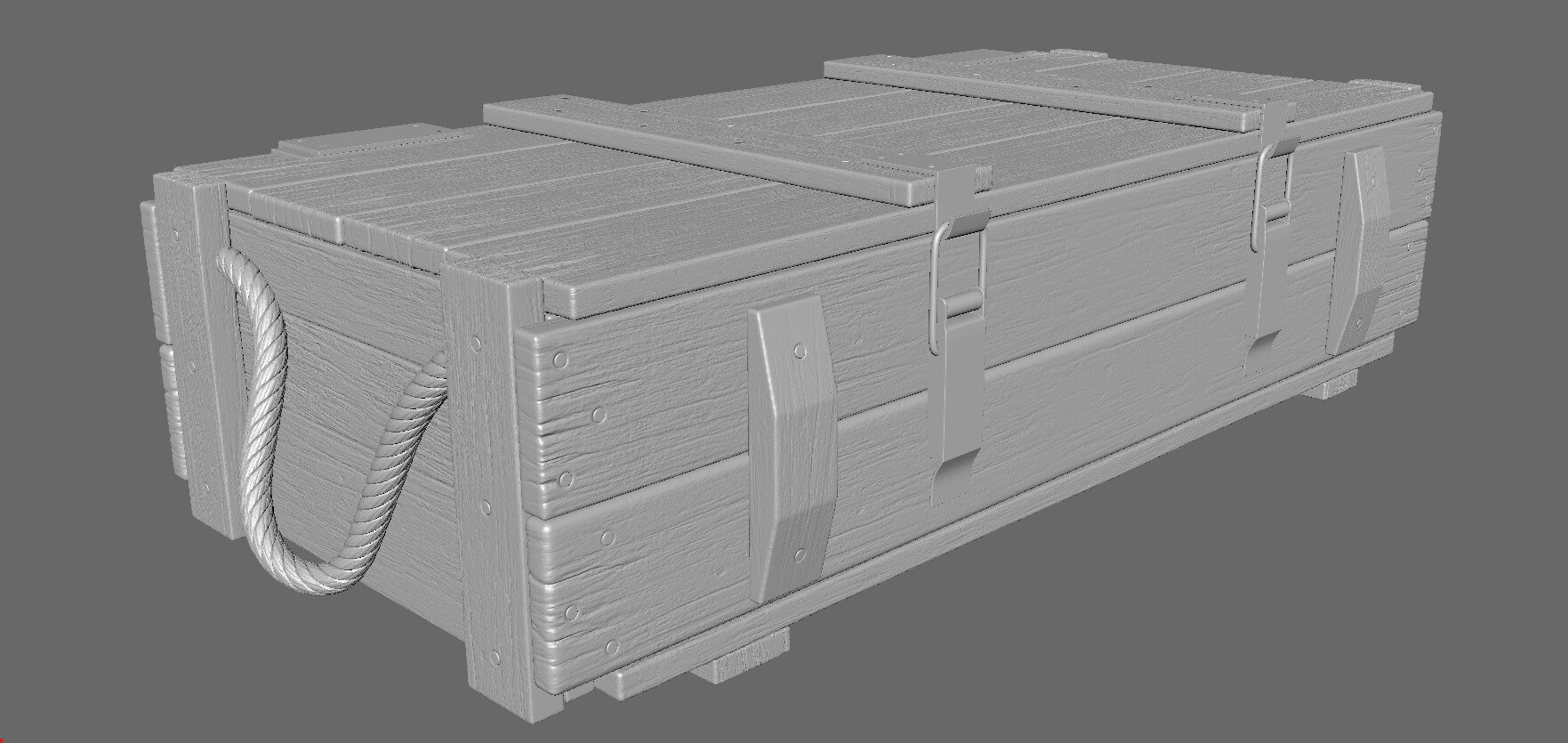 Wood Ammo Box - 3D Model by Rajiv singha