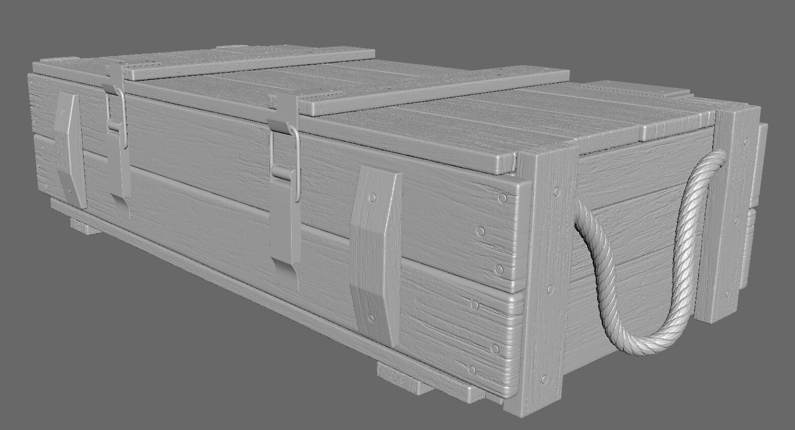 Wood Ammo Box - 3D Model by Rajiv singha