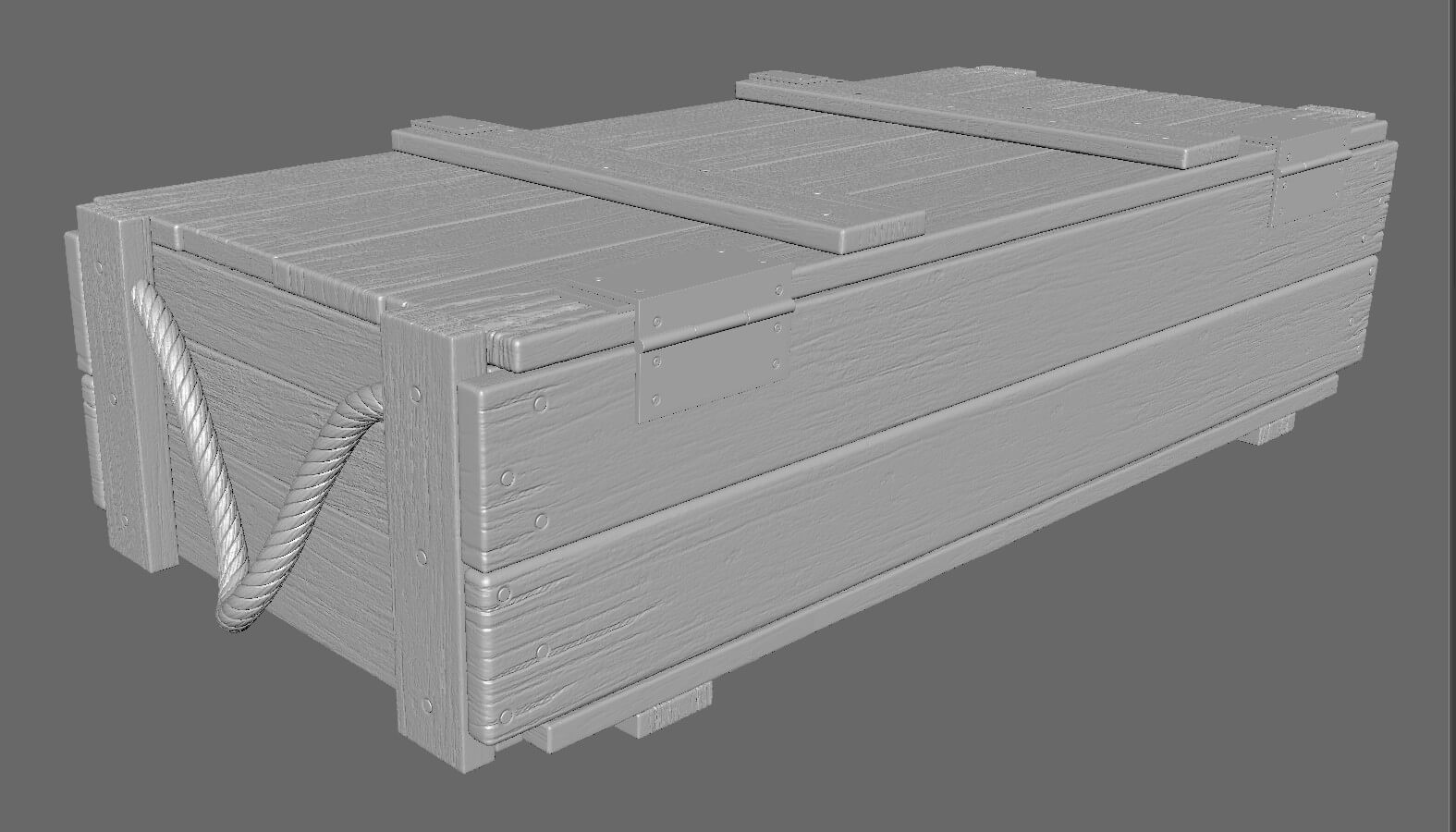 Wood Ammo Box - 3D Model by Rajiv singha