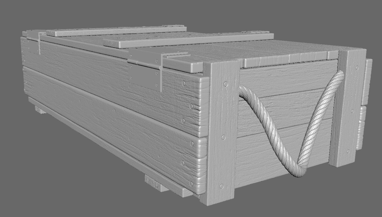 Wood Ammo Box - 3D Model by Rajiv singha