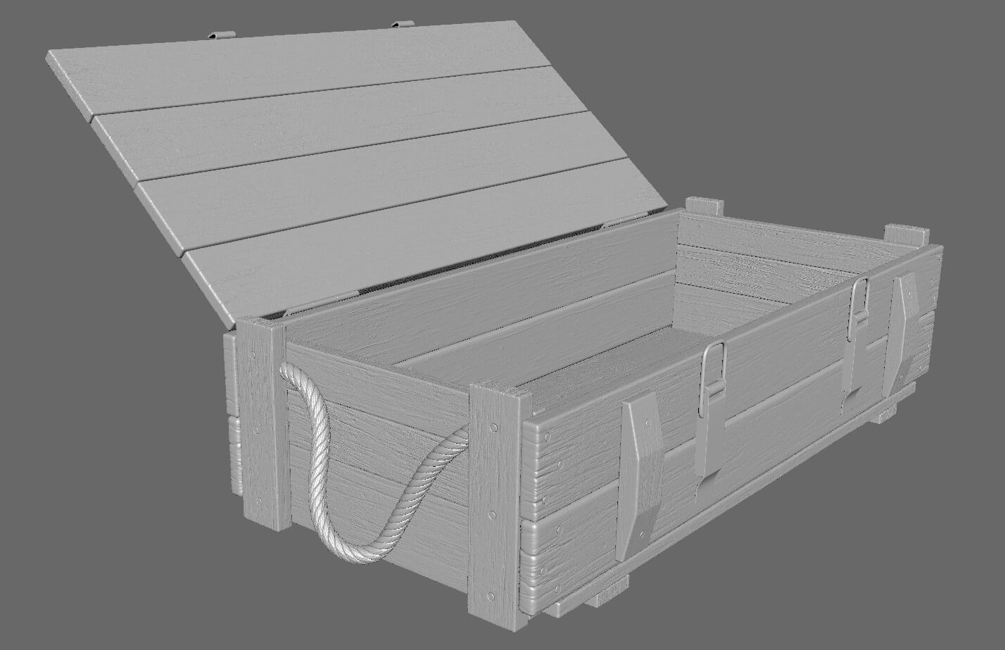 Wood Ammo Box - 3D Model by Rajiv singha