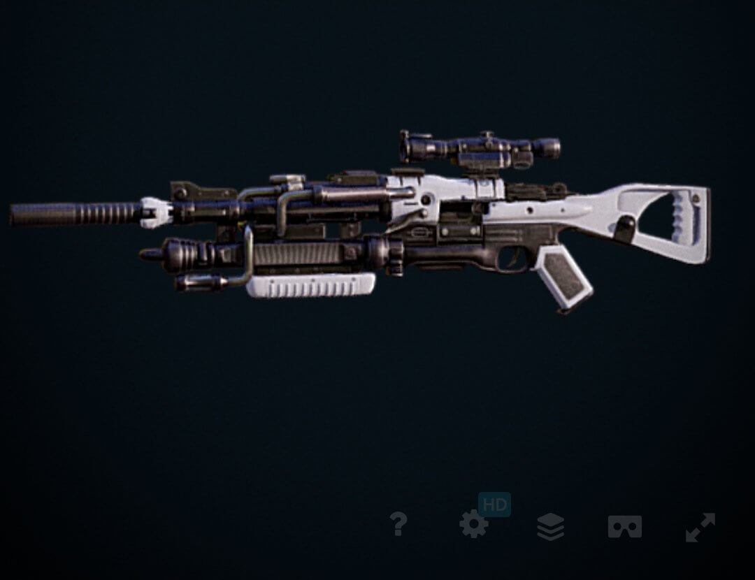 Sci-Fi Sniper Rifle 3D Model by RajveerSinghSachan