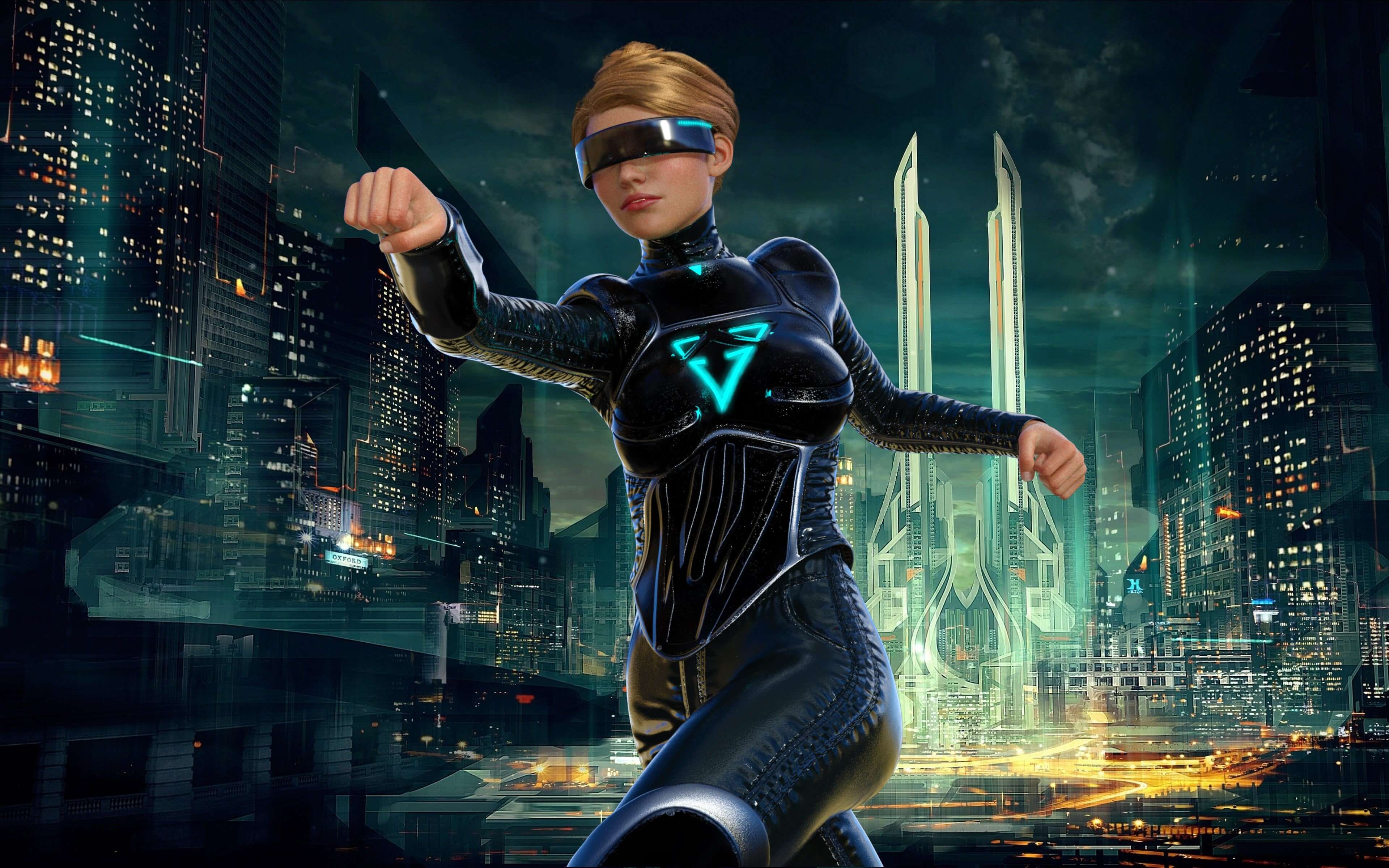 Sci-Fi Police 3D Render, Digital Art by Ram_Hotel