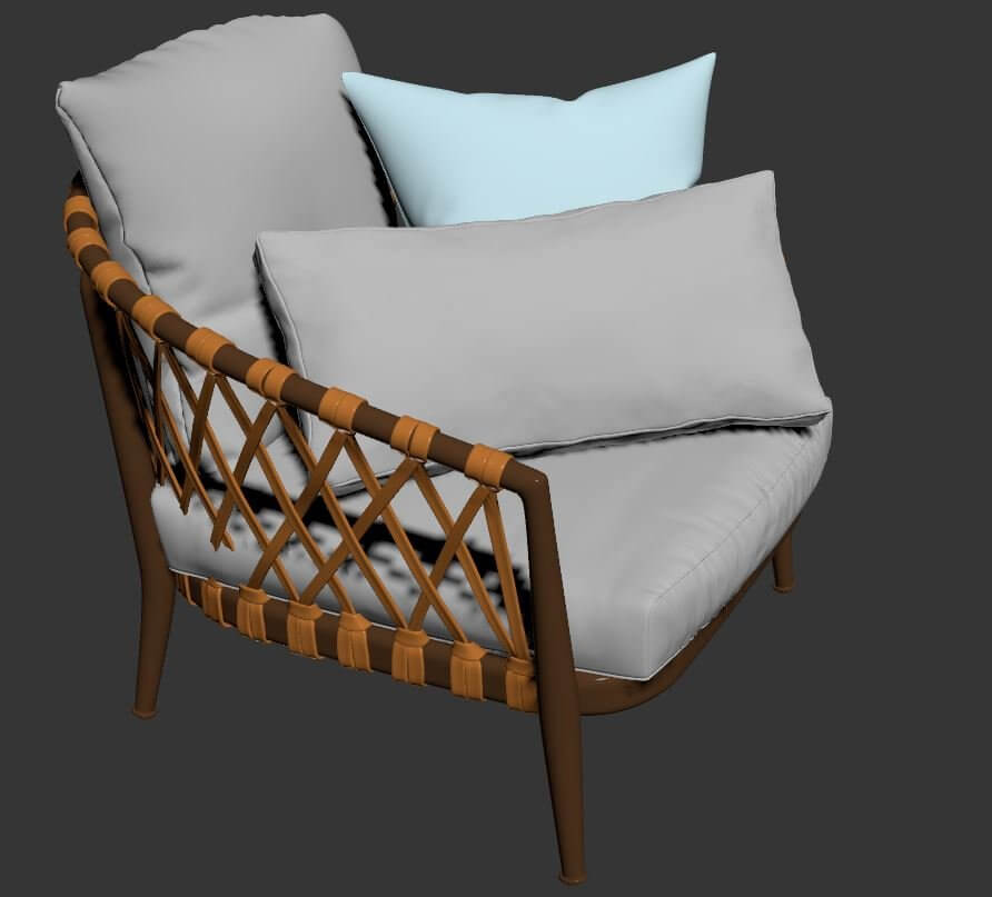 Resting Chair - 3D Model by ramesh3D_2021