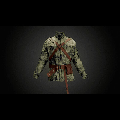 Military Outfit (Vol.01). Clo3D Project+OBJ,FBX - 3D Model by Ranaslm