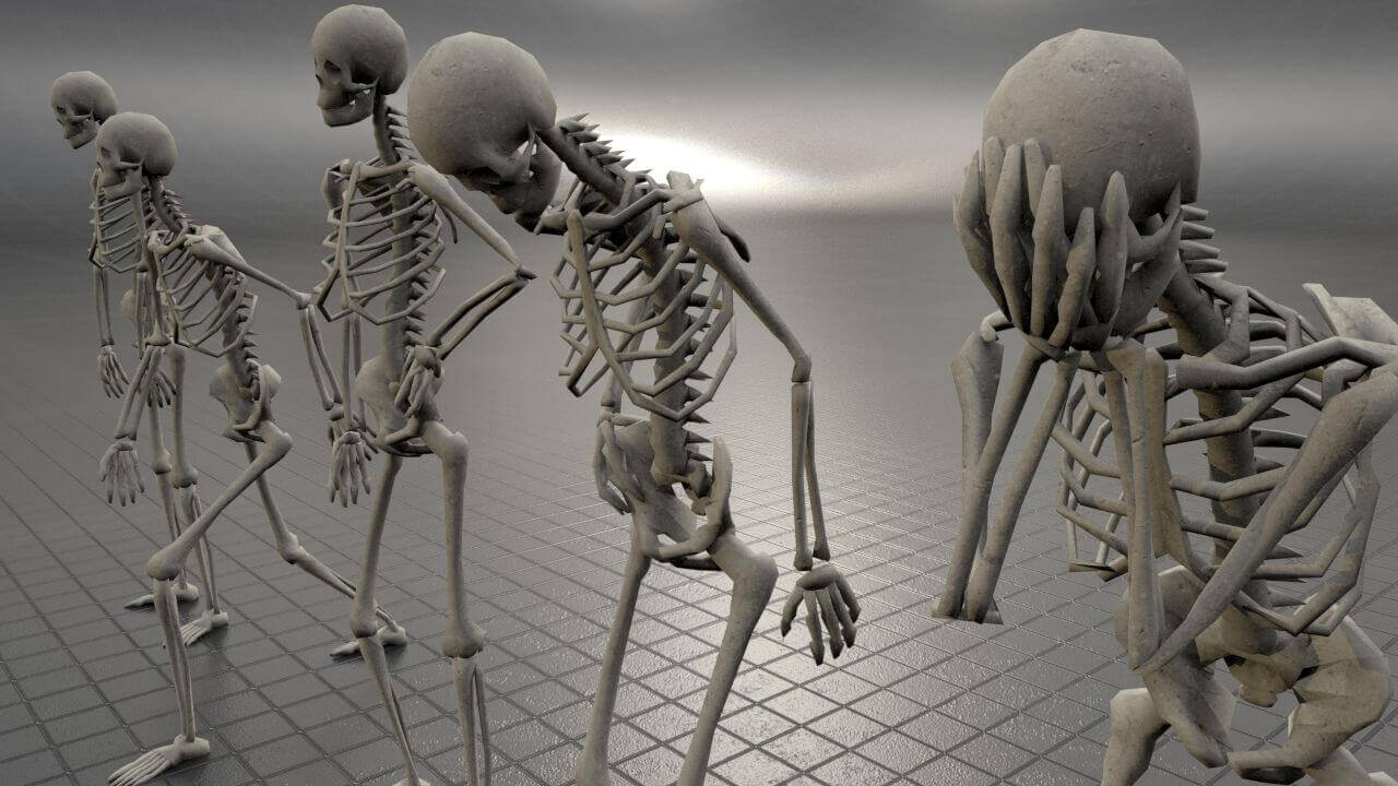 Skeleton Poses Pack - 3D Model by RandomPolygons