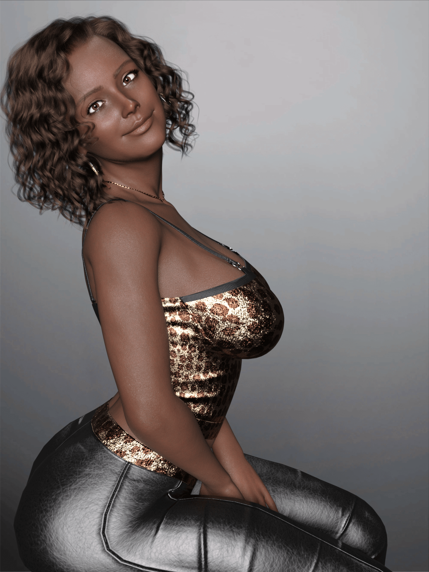 Vanessa 3D Render, Digital Art by RanggaFP