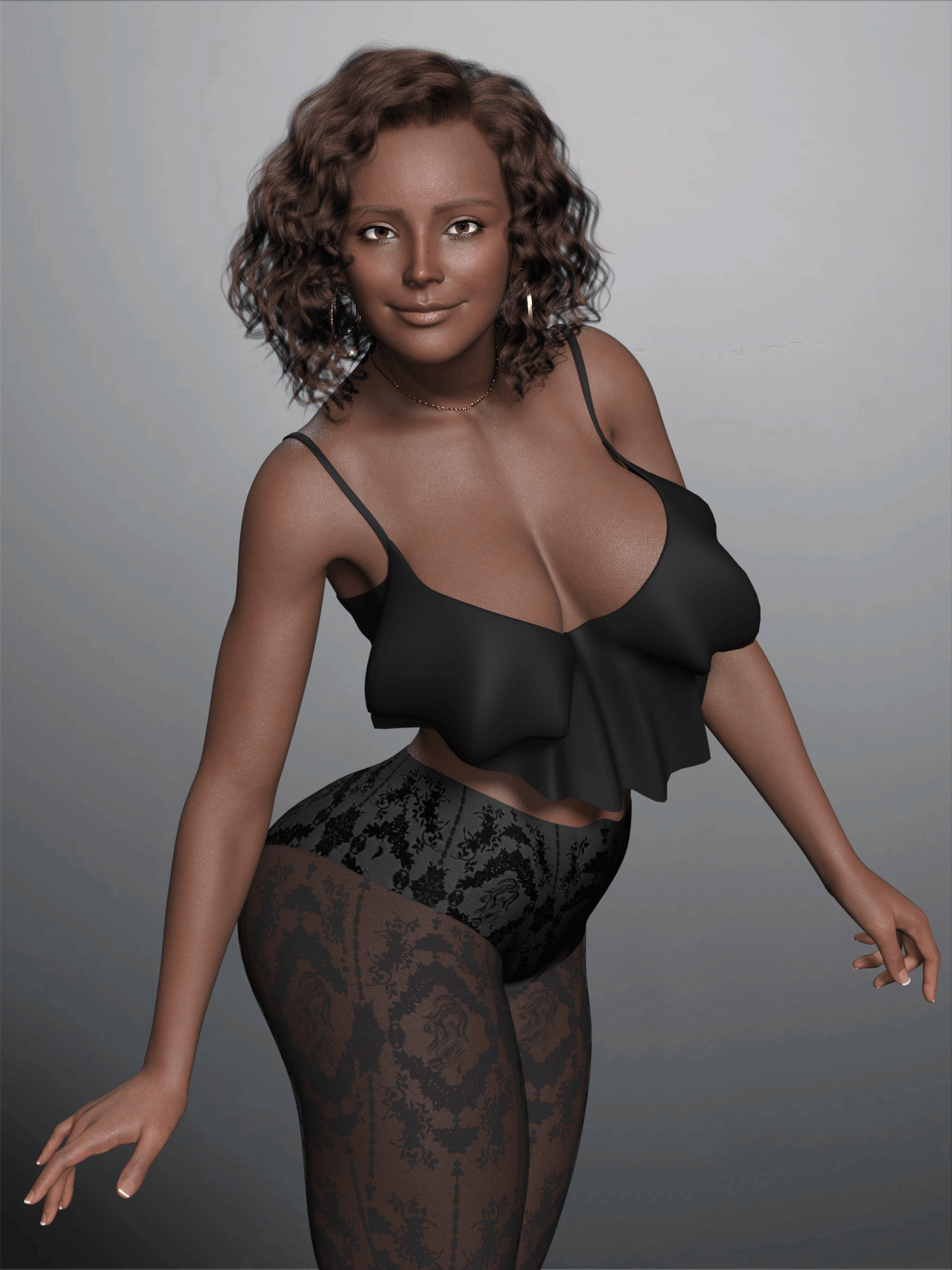 Vanessa 3D Render, Digital Art by RanggaFP