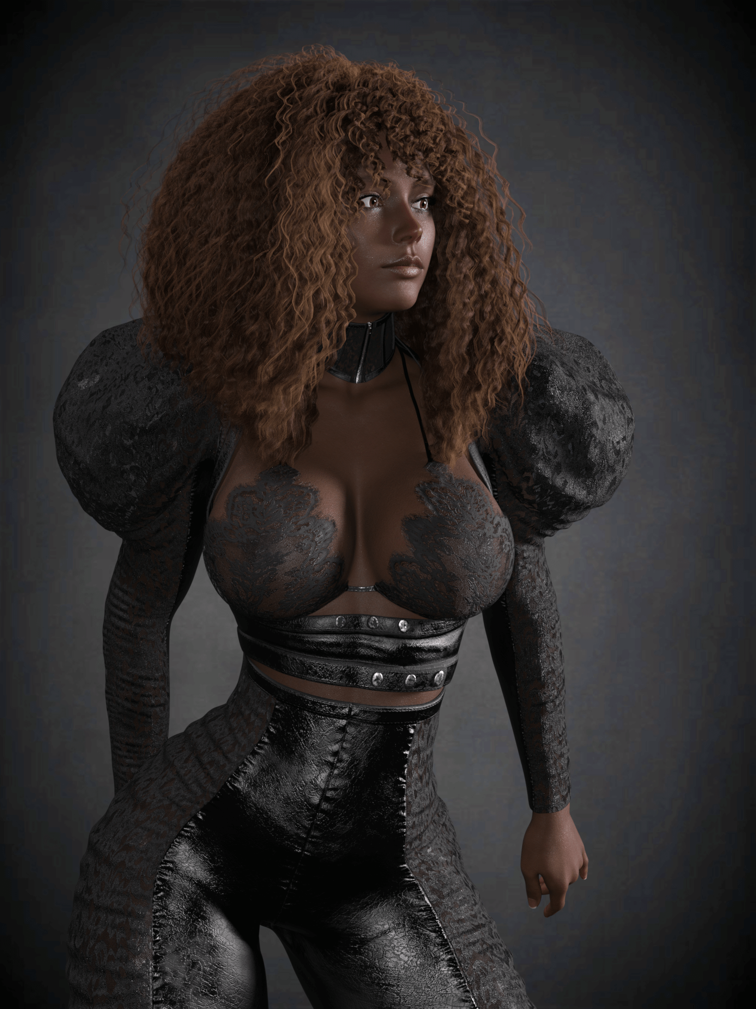 Vanessa 3D Render, Digital Art by RanggaFP