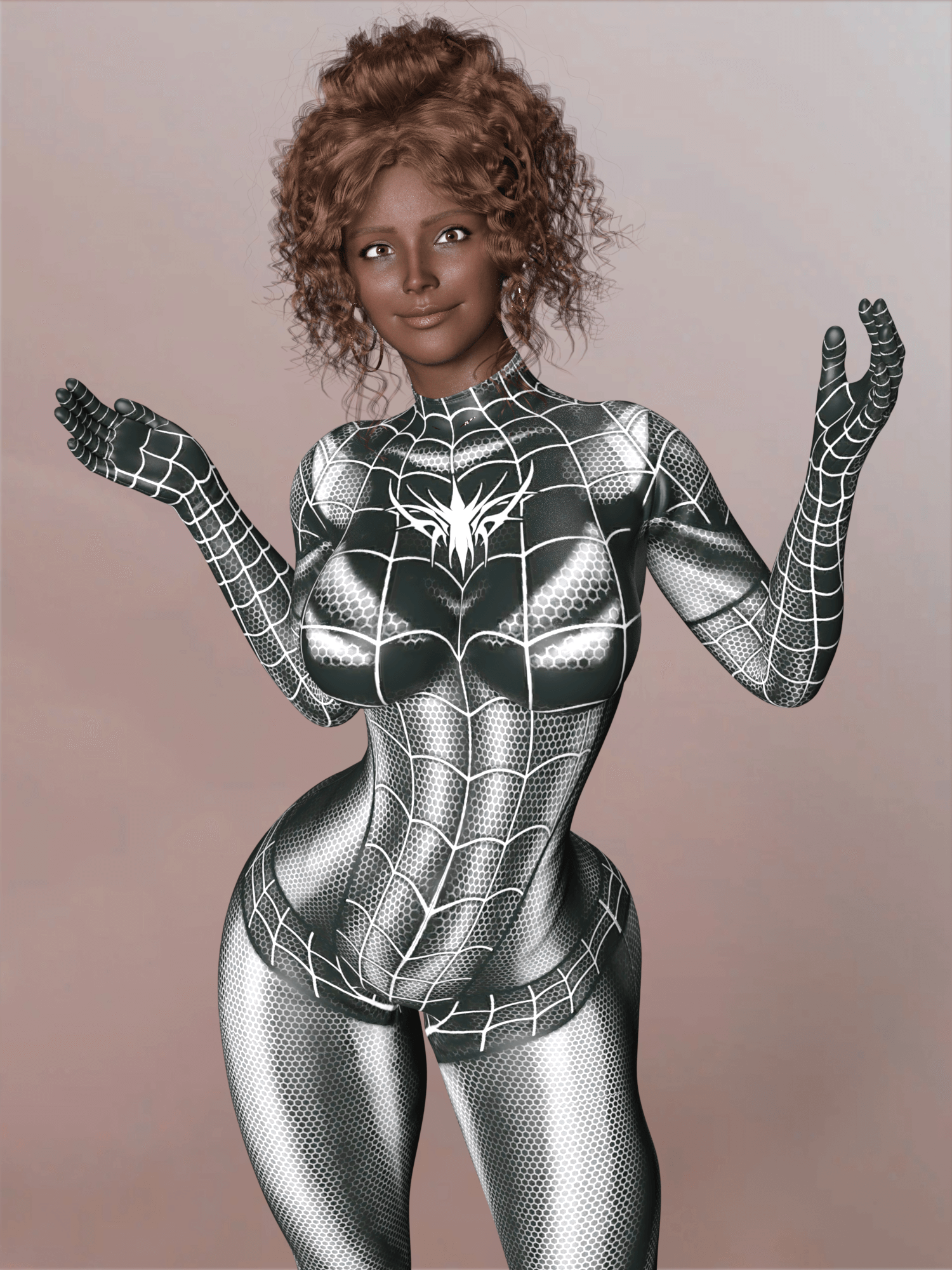 Vanessa 3D Render, Digital Art by RanggaFP