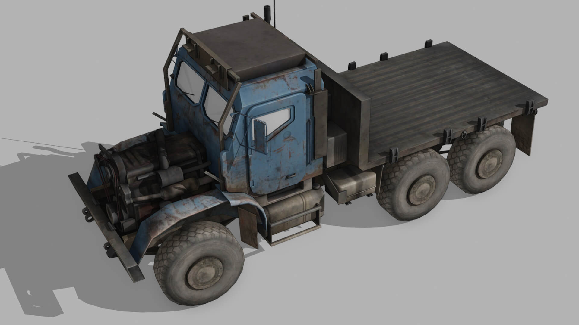 Rusty Old Truck Free 3D Model by Rango2001