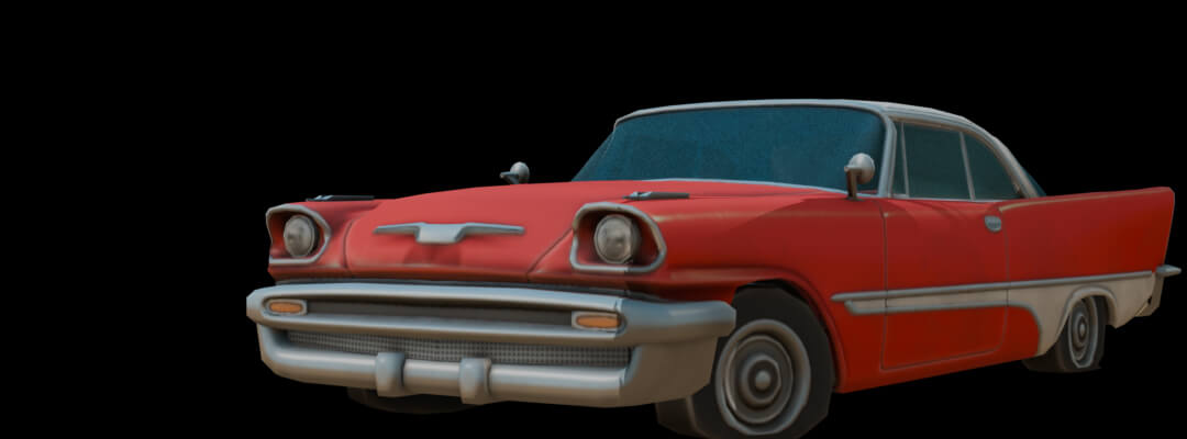 Stylized Abandoned Car 3D Model Free by Rango2001