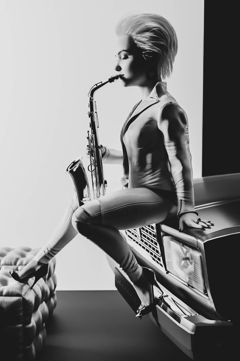 Punk Attitude #2 3D Render, Digital Art by Raph4