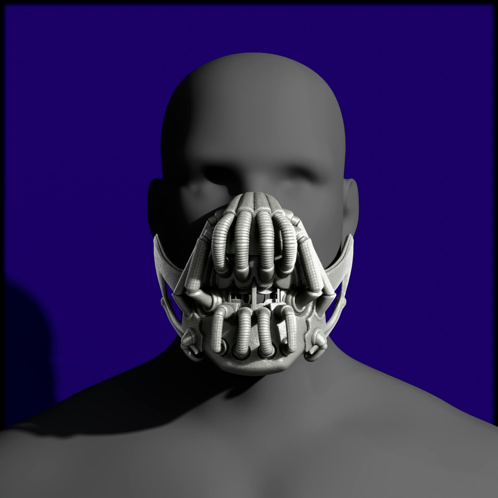 Bane Mask - Dark Knight Rises Cosplay Prop 3D Model by RareBox