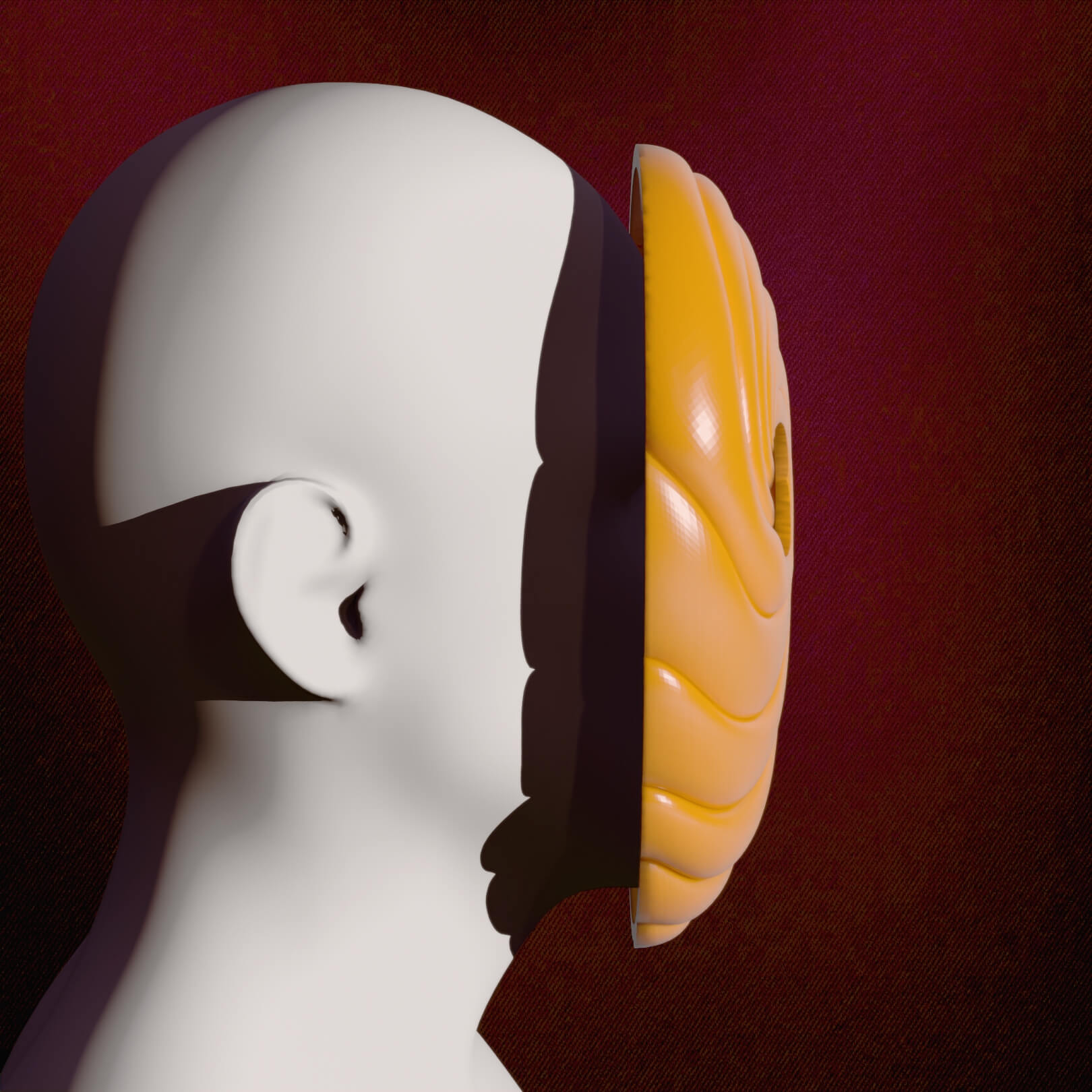 Tobi Mask - Naruto Cosplay 3D Model by RareBox