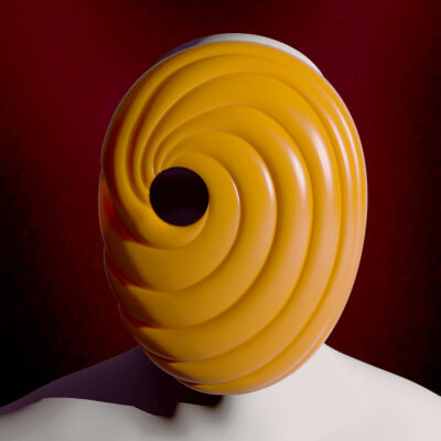 Tobi Mask - Naruto Cosplay 3D Model by RareBox