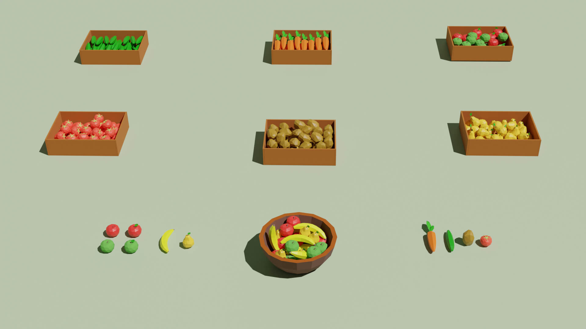 Low Poly Carts - 3D Model by RatStation