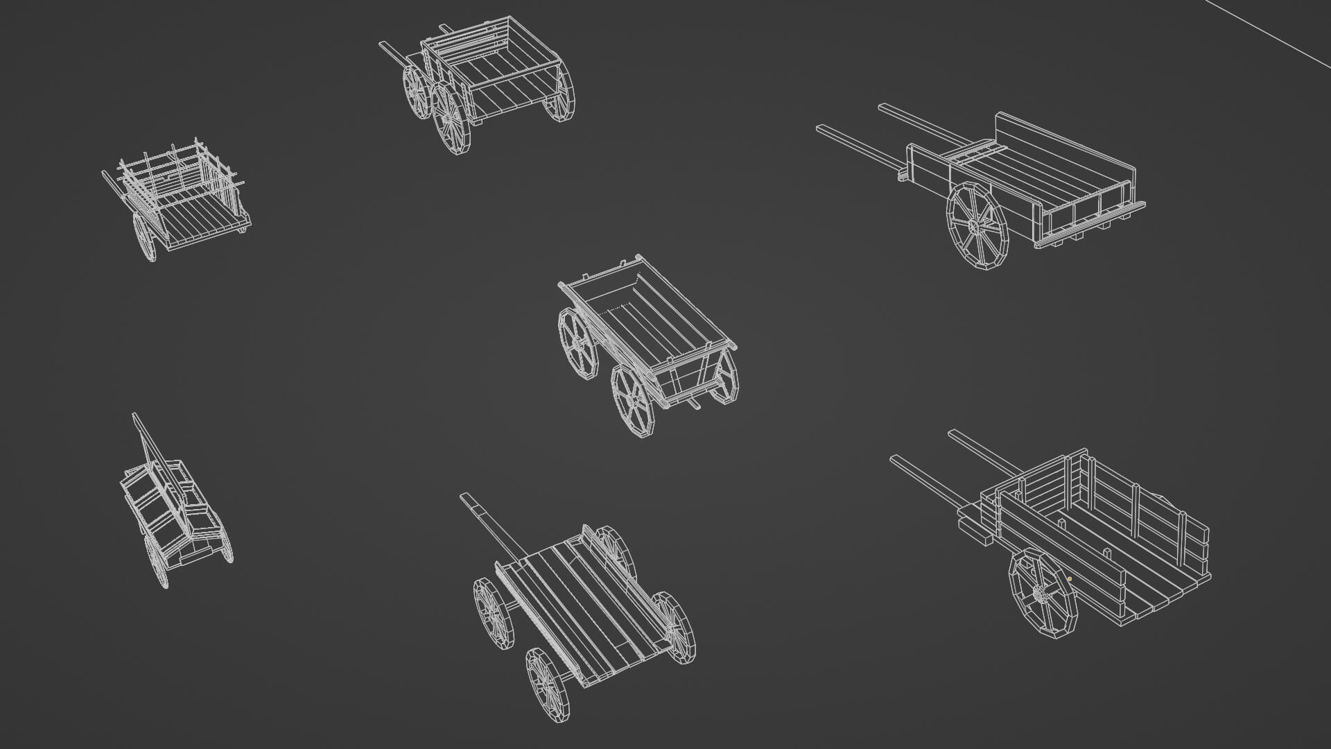 Low Poly Carts - 3D Model by RatStation