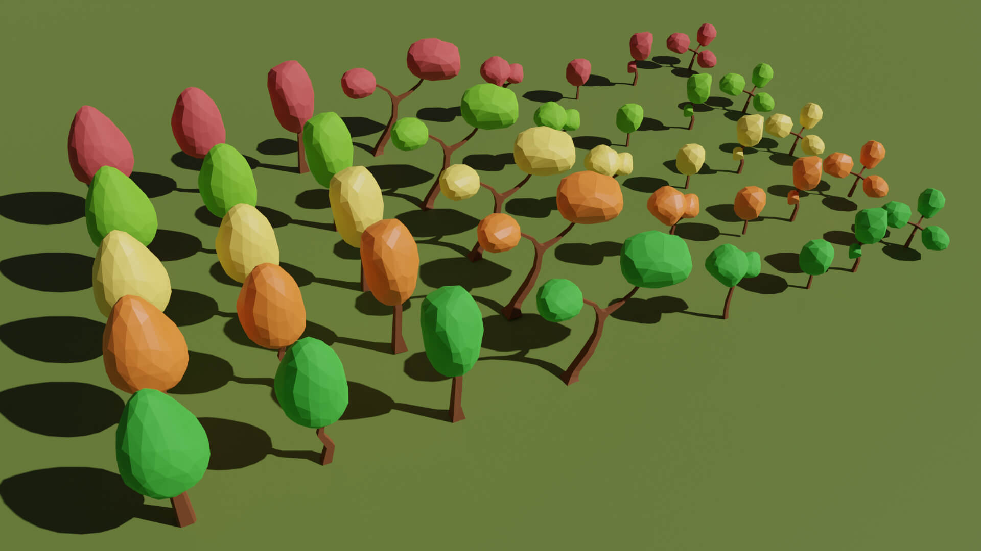 Low Poly Nature Pack - 3D Model by RatStation