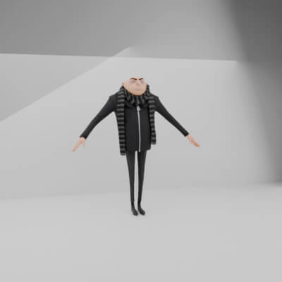 Gru 3D Model by Raul_vfxofficial