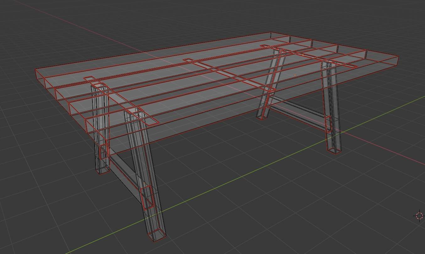 Dining Table - 3D Model by RAVEN_OF_WAR