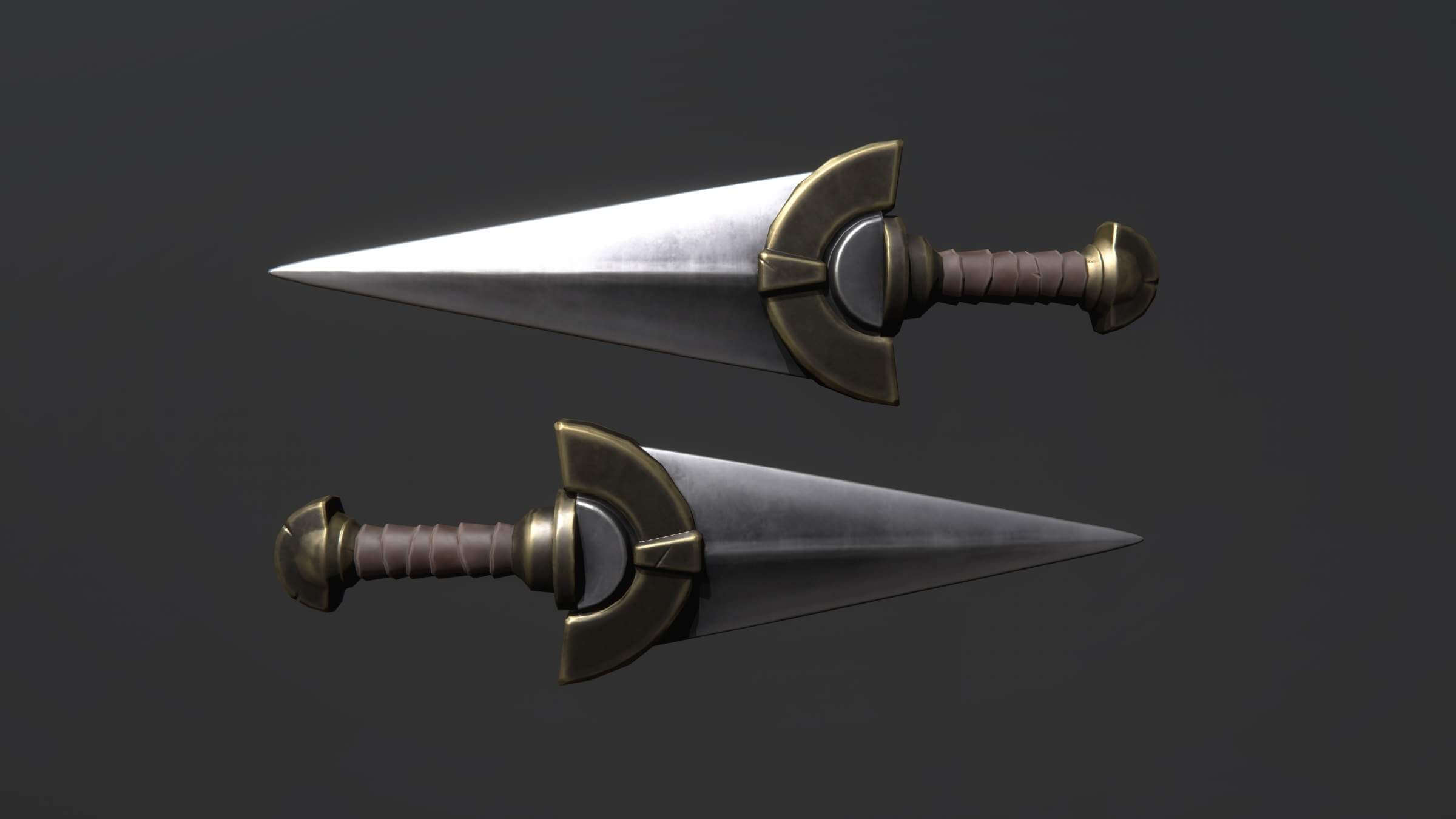 Fantasy Dagger - 3D Model by RavenWing3D