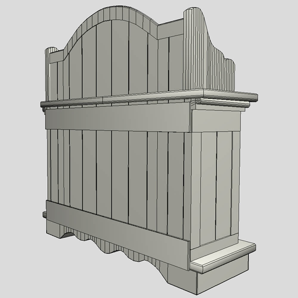 Vintage Style Buffet - Free 3D Model by Ravyn