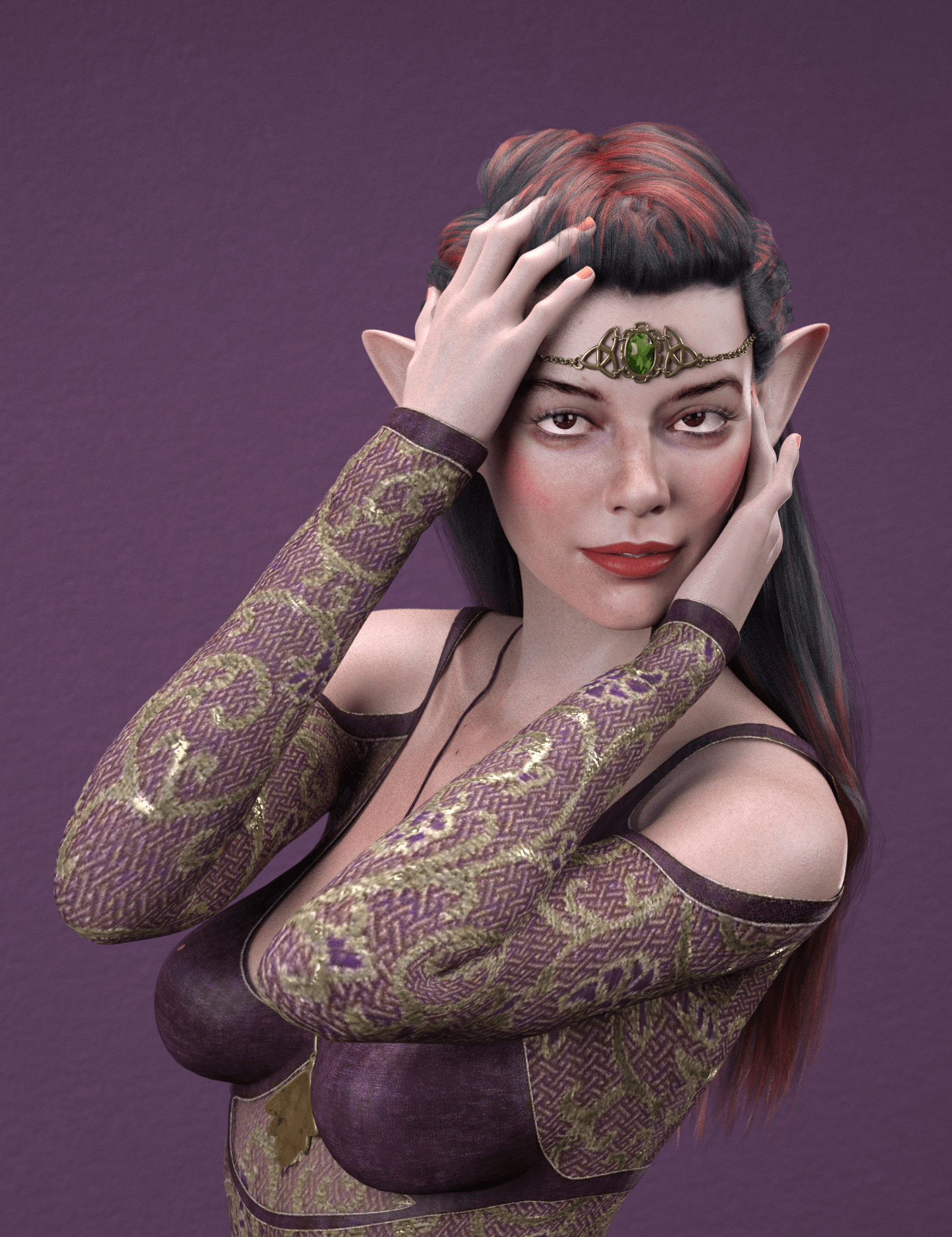 Elven 3D Render, Digital Art by raystorm41