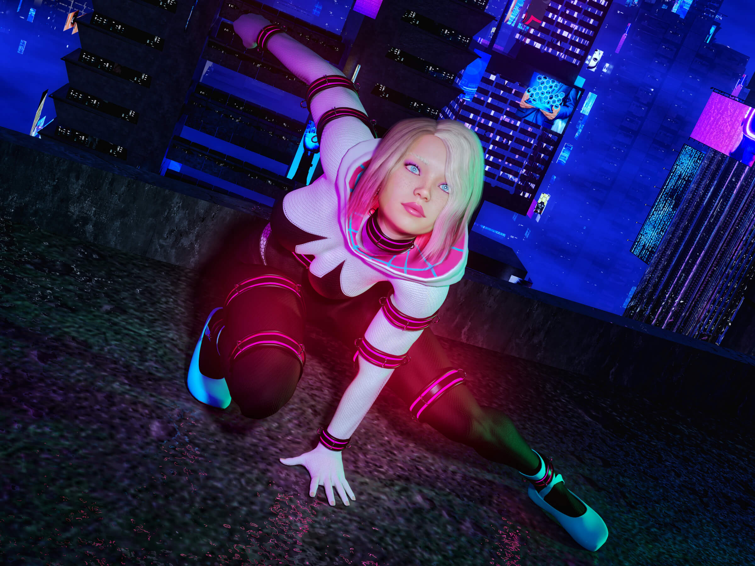 Spider Gwen 3D Render | RenderHub Gallery