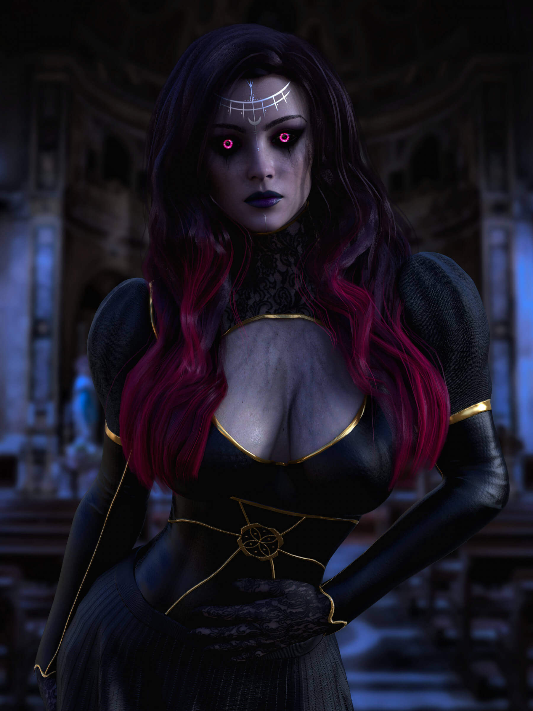 The Vampire Princess 3D Render, Digital Art by RazielKanos