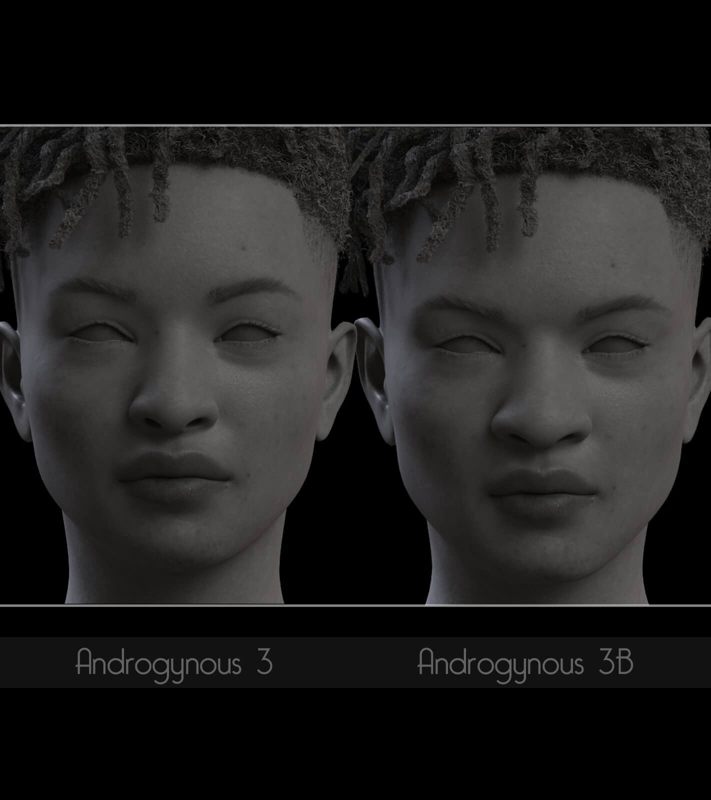 Androgynous Morphs for G8F - Daz Content by RazzleDazzle3D