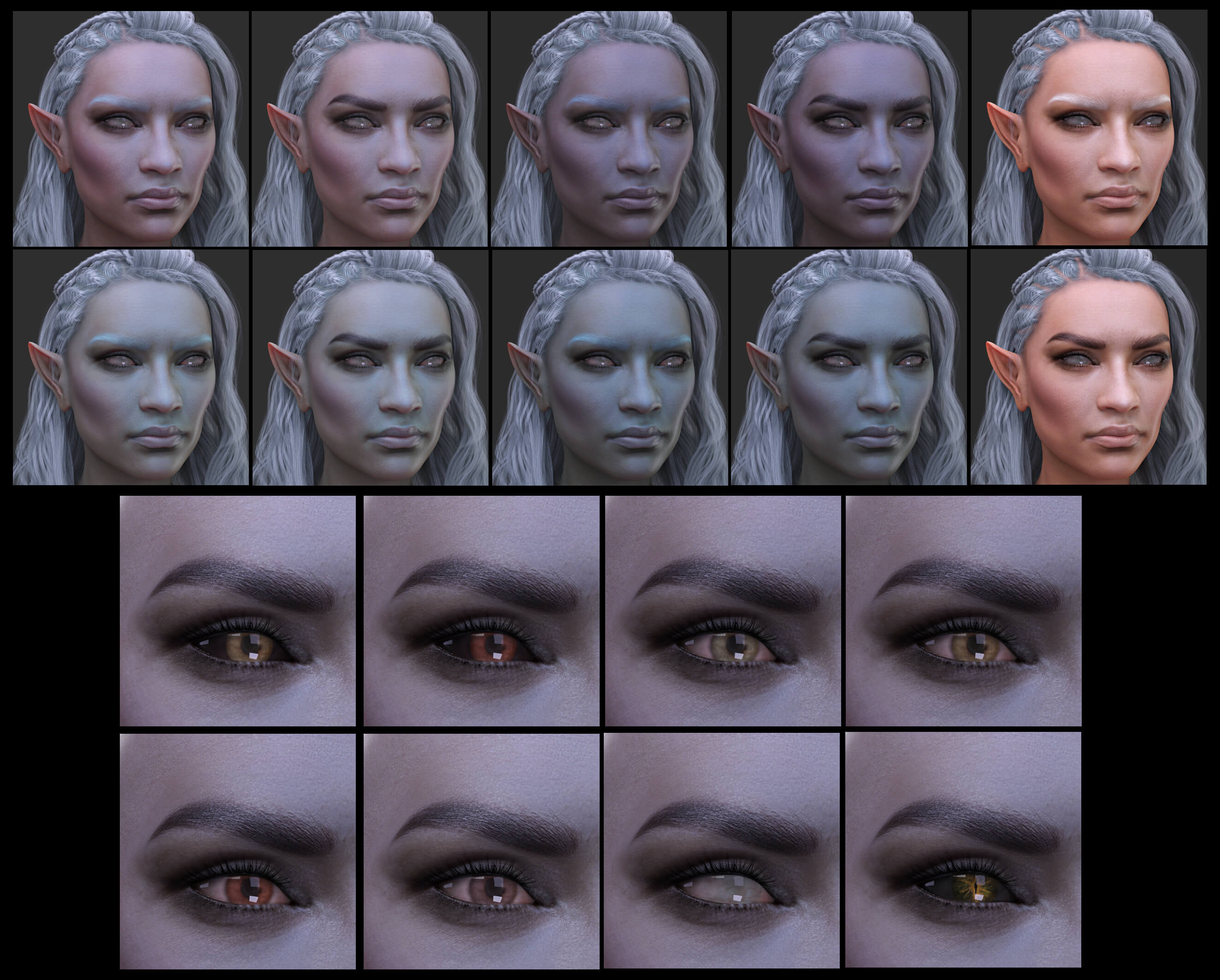 Dark Elf Pack - Daz Content by RazzleDazzle3D